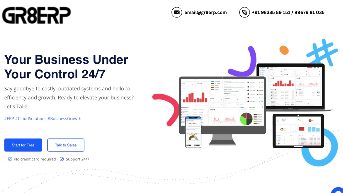Gr8ERP: Cloud-Based SaaS ERP Software - Pricing